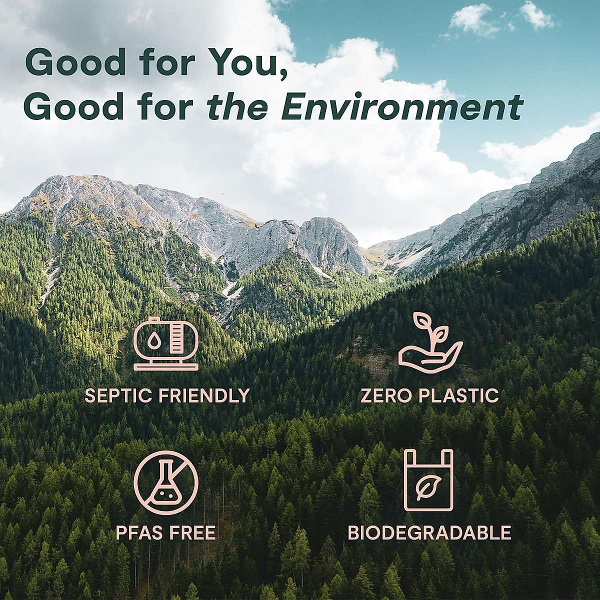 ecoHiny Premium & Soft Bamboo Toilet Paper | 12 Mega Rolls, 3 ply, 350 Sheets | FSC Certified, PFAS & BPA Free, Septic Safe | Tree Free & Plastic Free