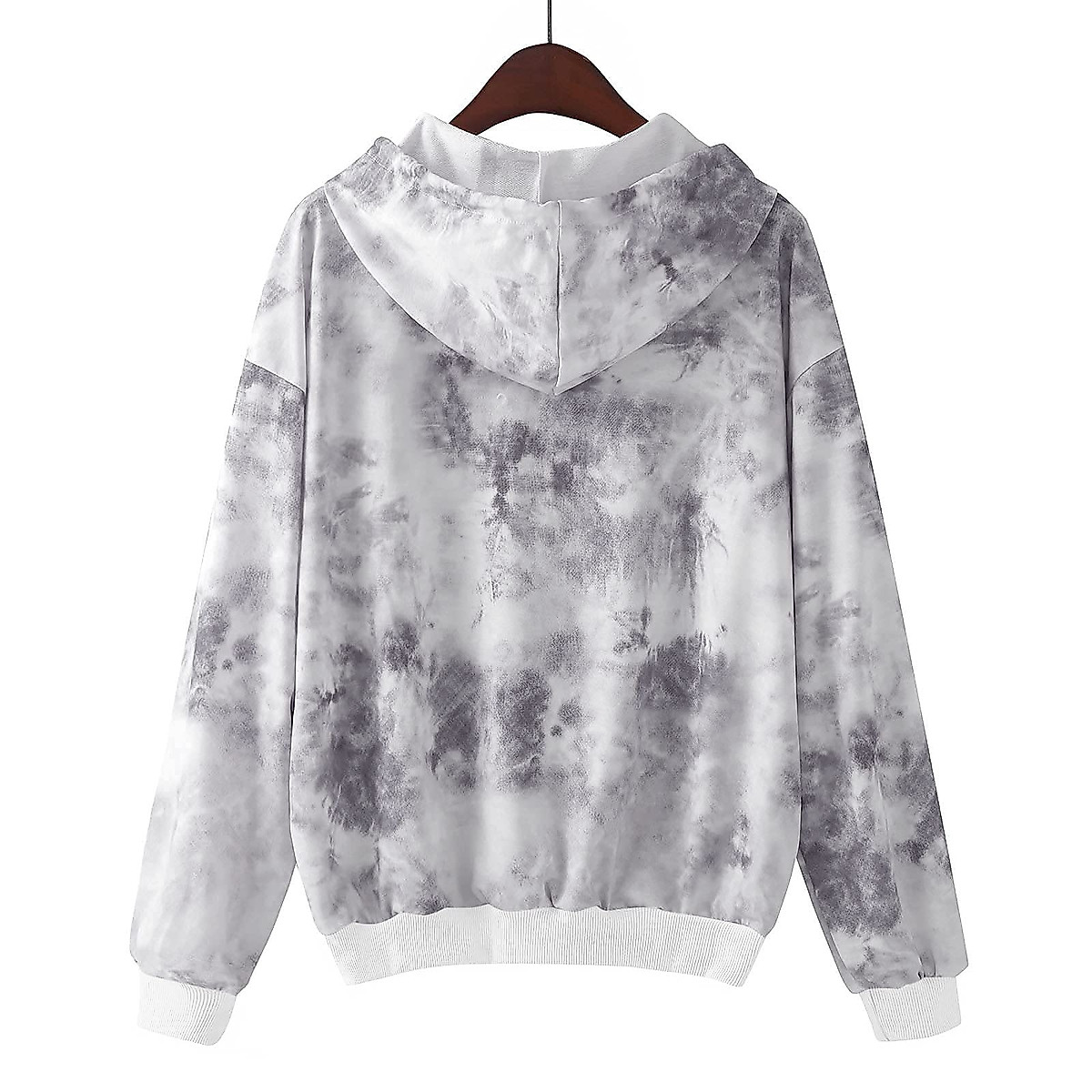 CLD Women Teen Girls Cat Hoodie Sweatshirt Sweater Coats Cute Ear Sleeping Printed Pullover Long Sleeve, A-gray, Small