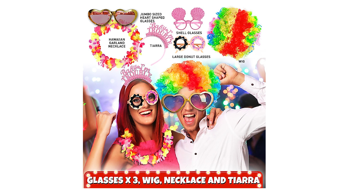 70 Pc Premium Photo Booth Props Set | All Occasion Fun