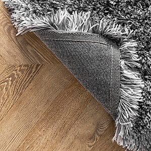 nuLOOM Kristan Modern Shag Area Rug, 8x10, Grey