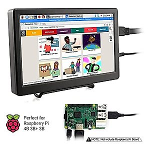 ELECROW Portable Monitor 10.1 Inch Screen IPS Monitor 1920x1080P with HD VGA Port Build-in Speakers VESA Mount for Raspberry Pi 5/4/3/400 Windows 11/10/8/7 PS Xbox