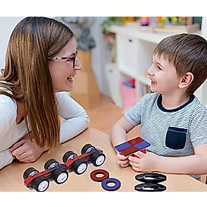 AOMAG Physics Science Magnets Set for Education Science School Classroom Experiment Tools for Kids Including Bar/Ring/Horseshoe/Compass Magnets