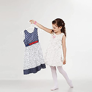 Baby Hangers for Closet - Kids Hangers - Toddler Hangers Childrens Hangers Kids Coat Hangers White (20 Pack)