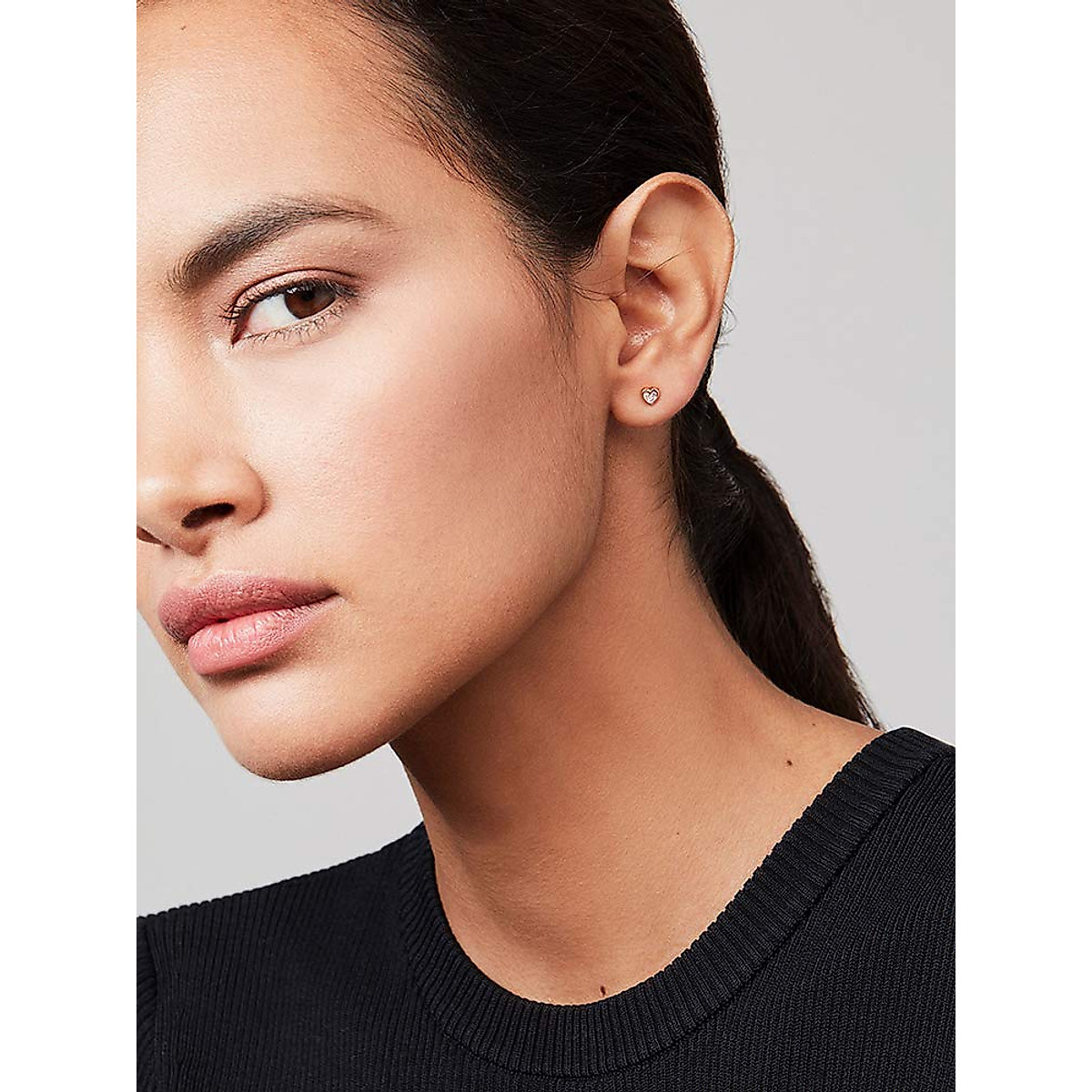 Ted Baker Neena Nano Heart Stud Earrings - Silver or Rose Gold Tone Options