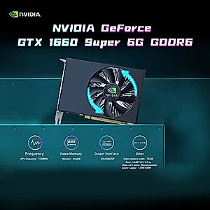 Dell Gaming PC Desktop Computer - Intel Quad I5-7500 up to 3.8GHz, GeForce GTX 1660 Super 6G, 16GB DDR4 Memory, 256G SSD + 3TB, RGB Keyboard & Mouse, WiFi & Bluetooth 5.0, Win 10 Pro (Renewed)