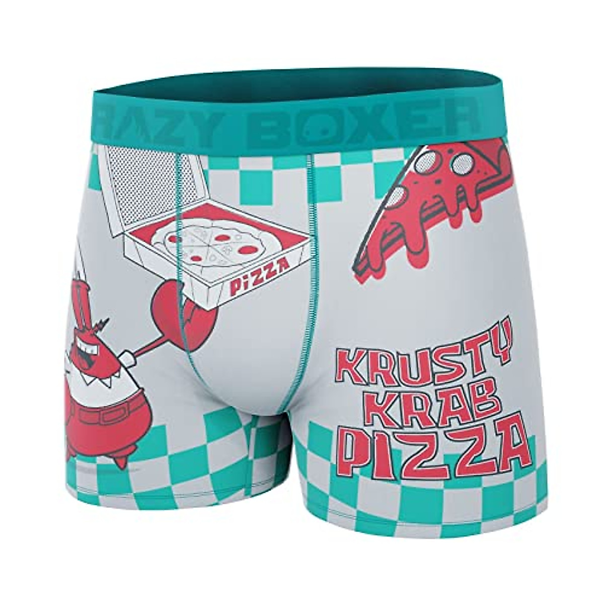 CRAZYBOXER SpongeBob Krusty Krab Pizza Men's Boxer Briefs