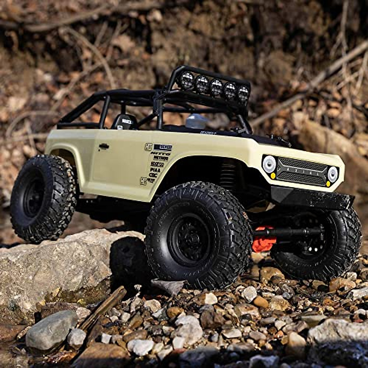 Axial RC Truck 1/10 SCX10 II Deadbolt 4 Wheel Drive Brushed RTR, Battery and Charger Not Included, Tan AXI03025T2 Trucks Electric RTR 1/10 Off-Road