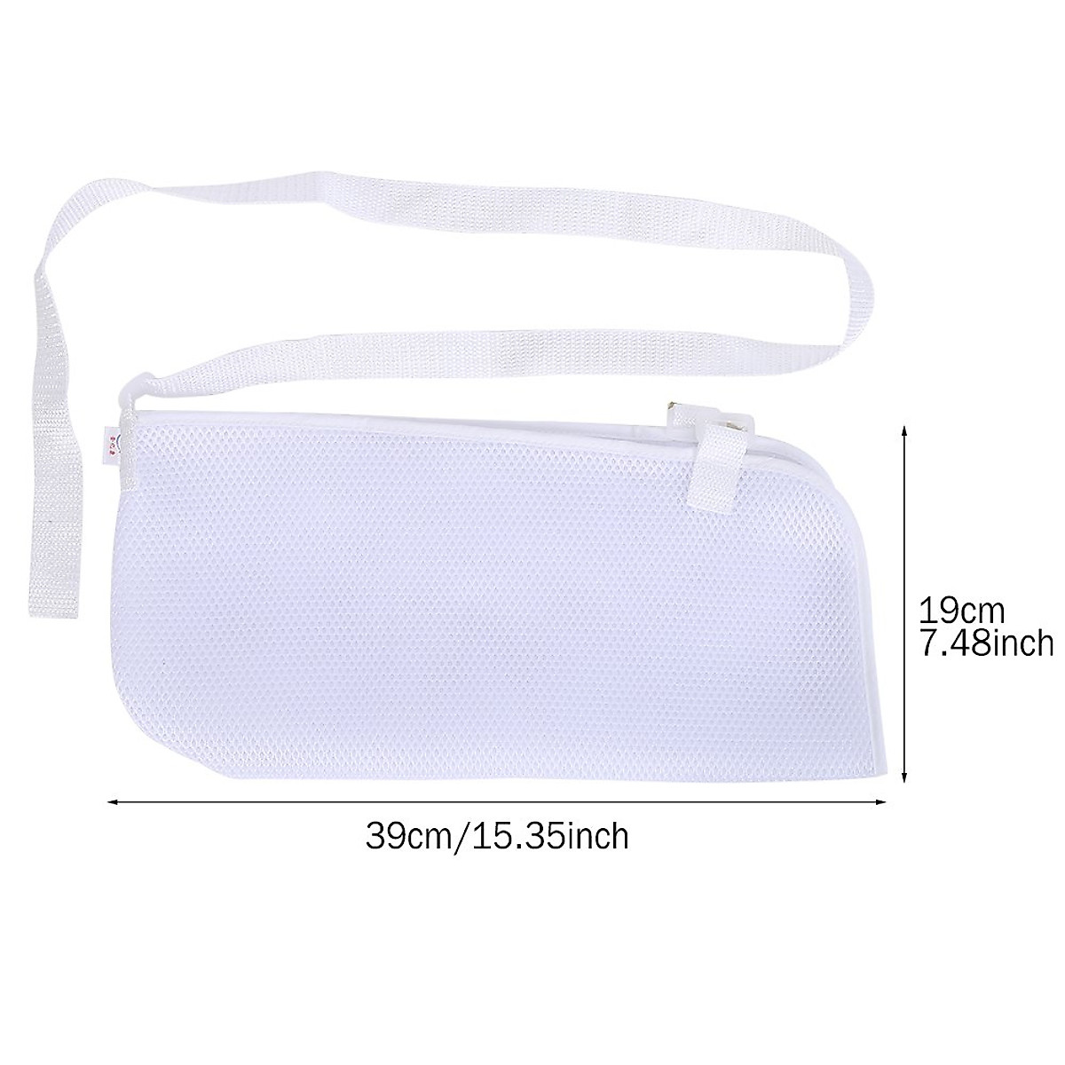 Arm Sling Immobilizer Shoulder Wrist Soft Elbow Brace Forearm Cool Mesh Breathable Support Strap for fracture,Fractured Arm Dislocation Sprain Strain (White)