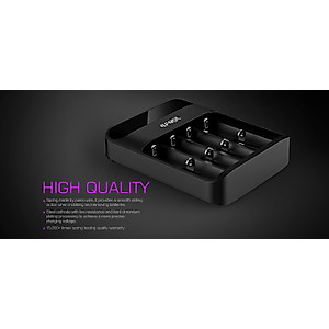 Efest LUSH Q4 Intelligent LED Battery Charger for 20700 / 18650 / 26650 / 26500 / 18500 / 18350 / 17340 / 16340 / 14500 / 10440