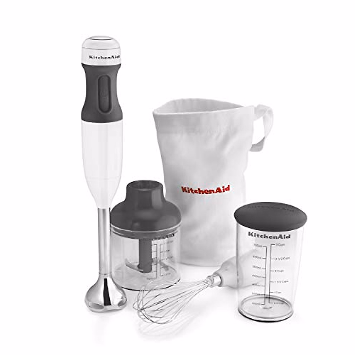 KitchenAid KHB2351WH Pro Line Hand Blender, 2 Speed, White
