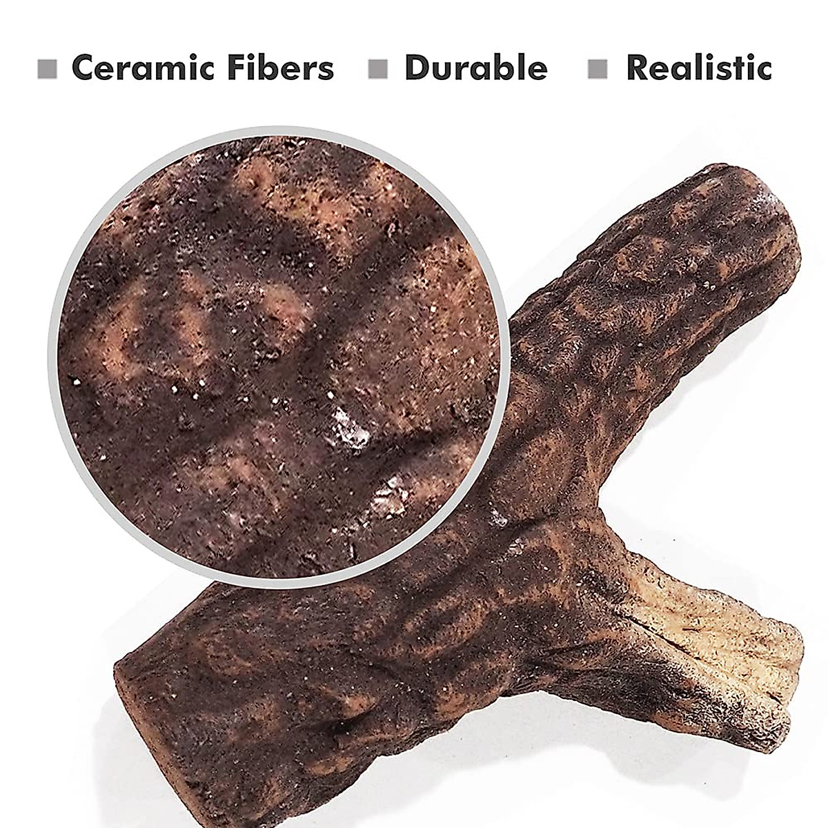 JP Outdoor Gas Fireplace Logs Small 9 Pieces Artificial Realistic Ceramic Wood Logs for Indoor Outdoor Fireplace & Fire Pits