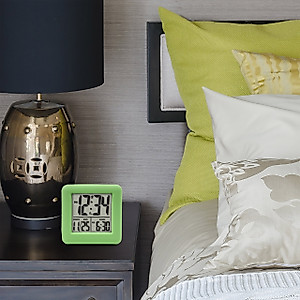 Equity by La Crosse 70903 Soft Green Cube LCD Alarm Clock