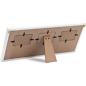 Juvale Sonogram Picture Frame for 3 Ultrasound Keepsake Photos (17 x 7.5 x 0.5 in)