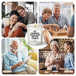 My Favorite Child Gave Me This Candle, Christmas Gifts for Mom from Daughter Son Birthday Gifts for Mom, Christmas Day Gifts for Grandma, Mom, Wife, Women, Pregnant Mom