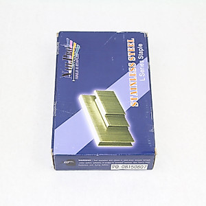 NailPro 1/4" Crown x 1-1/4" Leg Stainless Steel - 5,000 pcs. of "L Series" Staples - JAL15SS
