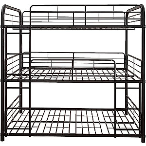 ACME Furniture Cairo Triple Bunk Bed, Twin, Sandy Black