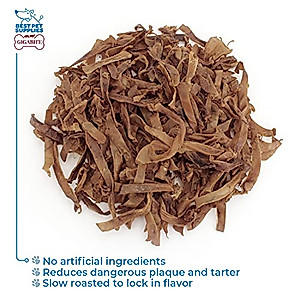 Best Pet Supplies GigaBite Pig Ear Slices (2.2-Pounds) – All Natural Pig Ear Strips, Piggy Sliver Dog Treat