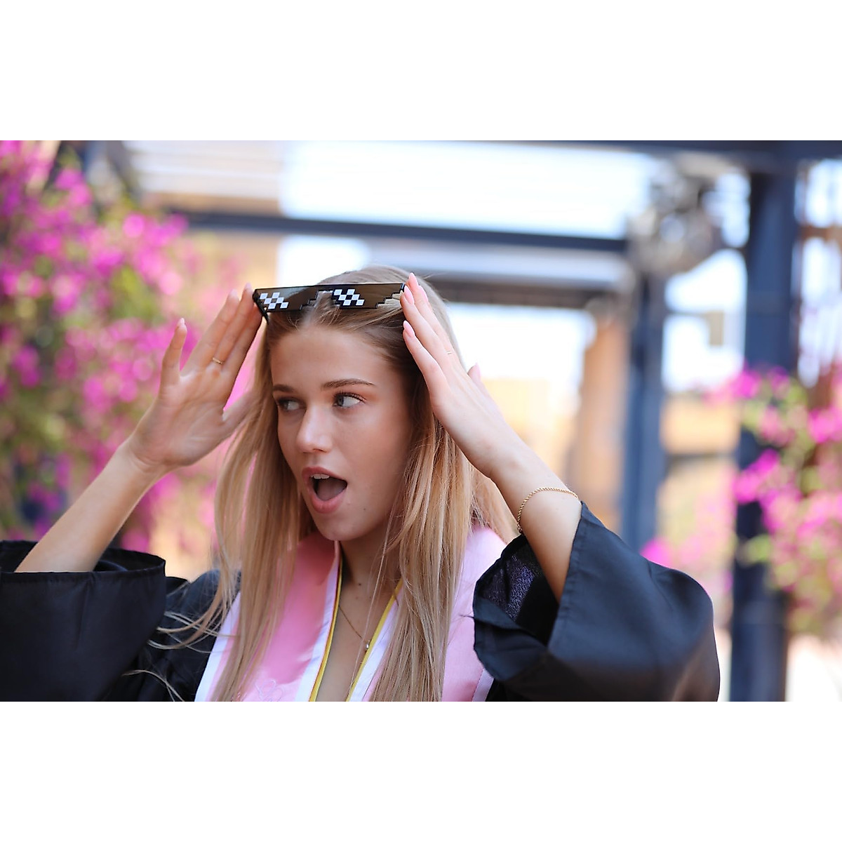 Onnea fashion 8 Pack Thug Life Glasses, Deal with it Glasses Swag Glasses Pixelated Glasses