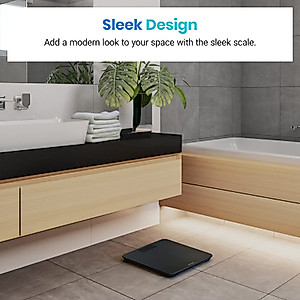 Etekcity Scale for Body Weight, Digital Bathroom Scale for People, Accurate to 0.02kg/0.05lb & Large LED Display, Weight Verification, Tempered Glass, 400 lbs