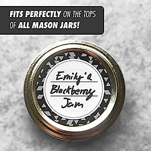 Dissolvable Canning Labels for Jars – 200 Dissolvable Mason Jar Labels - Dissolvable Food Labels for Containers - Jam Homemade Canning Jar Labels Stickers - Removable Mason Jar Labels 2" Black