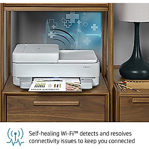 NEEGO HP Wireless Inkjet Color Printer Mobile Print, Scan & Copy, Auto Document Feeder Features 2-Sided Printing, Multi-Page scanning, Smart contextual Control Panel Buttons with 6 ft Cable