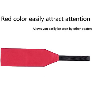 Lixada Red Safety Travel Flag for Kayak Canoes SUP Towing Warning Flag with Webbing (1 PCS)