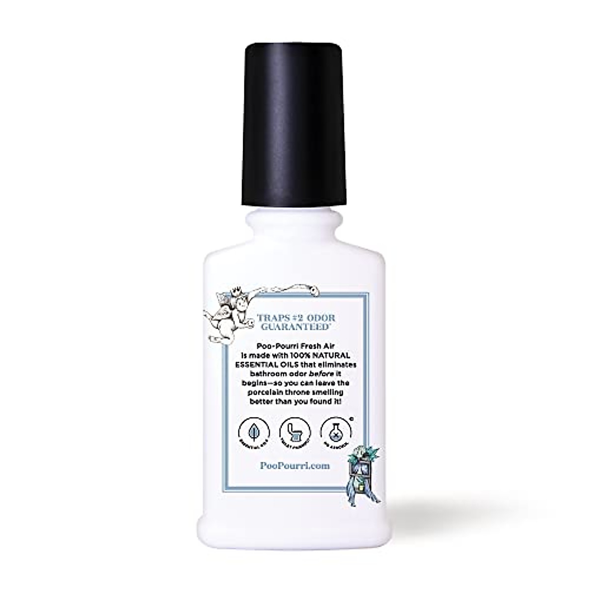 Poo-Pourri Before-You-Go Toilet Spray, Fresh Air, 4 Fl Oz - Jasmine, Fresh Air and Mint & Before-You-Go Toilet Spray, In A Pinch Pack, Variety Travel Size 10 mL