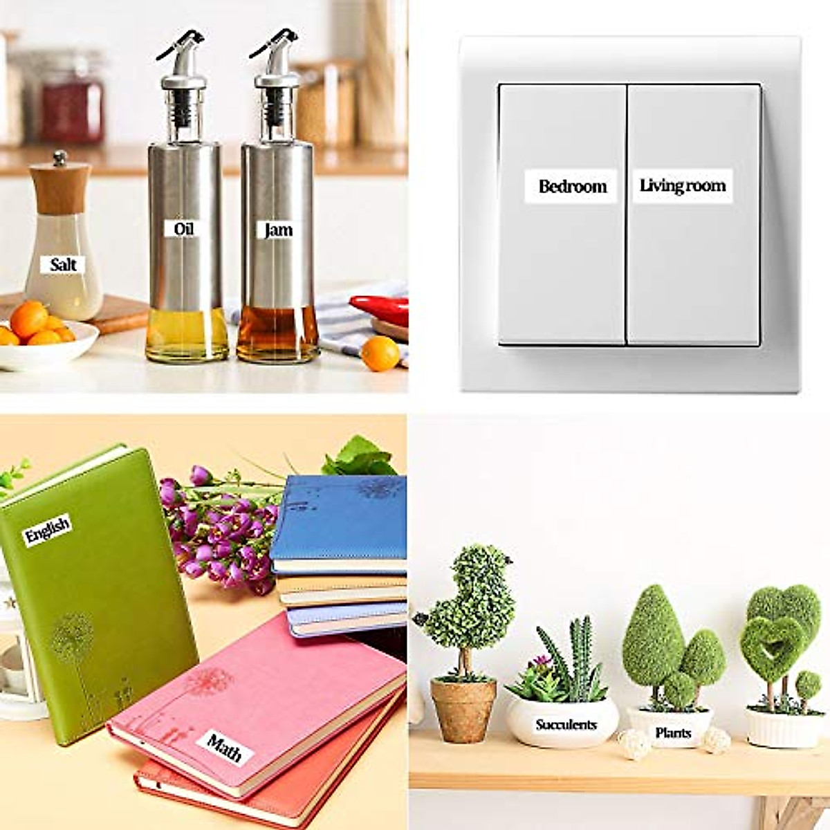 Absonic 4 Pack Compatible Label Tape Replacement for Tze-S231 Tz-S231 Tz 12mm 0.47' Black on White Extra Strength Laminated Tape for P Touch PT-D210 PT-D400 PT-D600 PT-H110 PT-H100 Label Maker