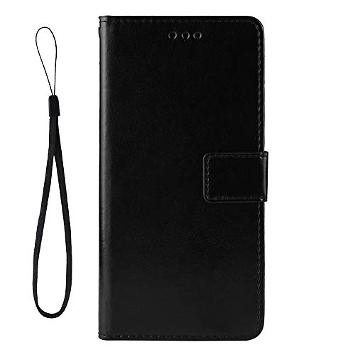 Aipyy LG V20 Mini Black Protection Wallet Case, [Card Slots] PU Leather Wallet Case Magnetic Stand Flip Case with Wrist Starp Cover for LG V20 Mini Black