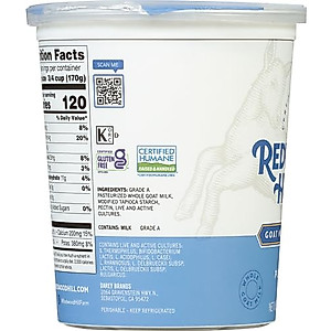 Redwood Hill Goat Milk Yogurt, Plain, 32 oz