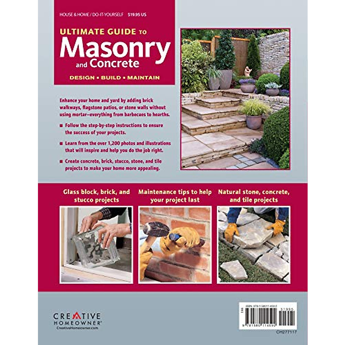 Ultimate Guide: Masonry and Concrete, 3rd Edition: Design, Build, Maintain (Creative Homeowner) 60 Projects & Over 1,200 Photos for Concrete, Block, Brick, Stone, Tile, and Stucco