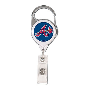 Wincraft MLB Atlanta Braves Retractable Premium Badge Holder, Team Color, One Size