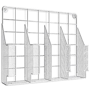 Home Intuition Wall Mount Kitchen Wrap Organizer Rack Cabinet Pantry RV Campers, White