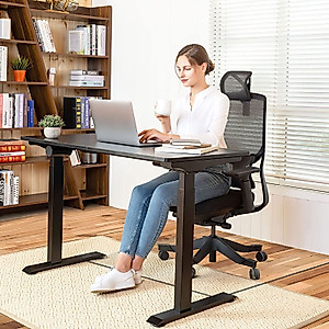 NeuType Glass Chair Mat, Tempered Glass Office Chair Mat for Carpet or Hardwood Floor - Effortless Rolling, Easy to Clean, Best for Your Home or Office Floor (36" x 36" x 1/5", Transparent)