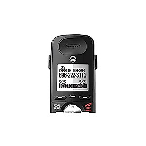 AT&T TL88102BK DECT 6.0 2-Line Expandable Cordless Phone with Answering System and Dual Caller ID/Call Waiting, 3 Handsets, Black