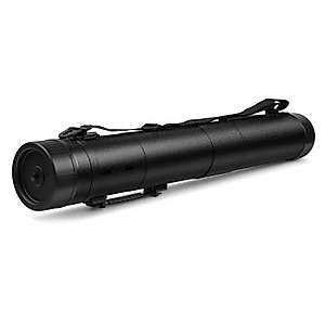 Flexzion Poster, Art, Document Tube with Strap, Expandable Waterproof Plastic Container, Telescoping Cylindrical Storage Case, Portable Paper Holder for Draft Sketch Blueprint, 3.5 I.D. x 30-54