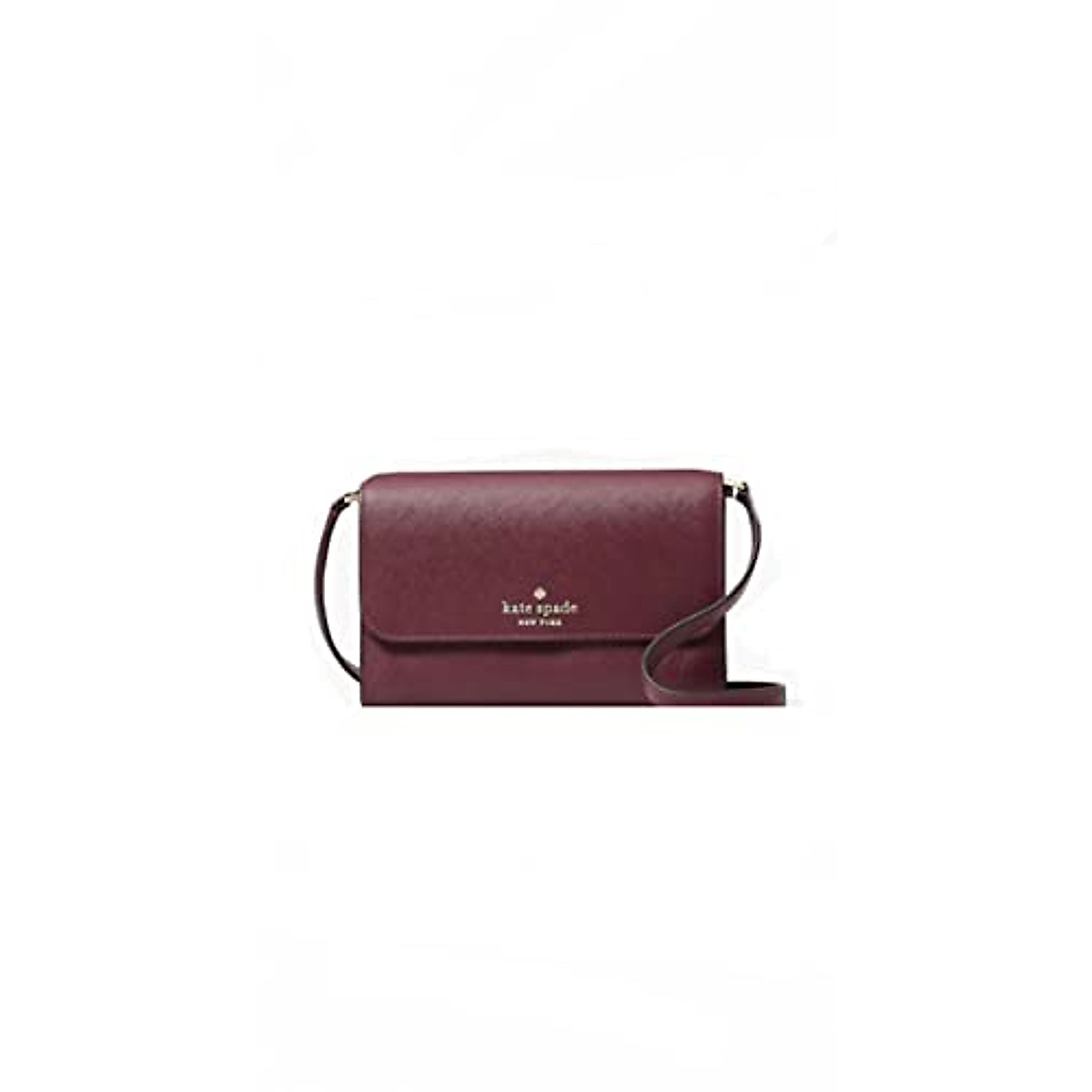 Kate Spade Brynn Leather Crossbody Bag (Deep berry)
