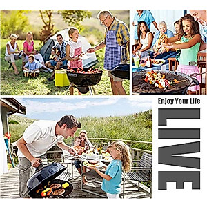 JOMVERL 12PCS Kabob Skewers Flat Metal BBQ Barbecue Skewer 14" Long Stainless Steel Shish Kebob Sticks Wide Reusable Grilling Skewers Set for Meat Shrimp Chicken Vegetable, 12 Pack