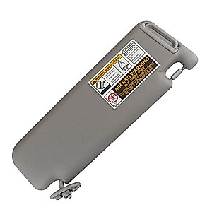 Dasbecan Gray Left Driver Side Sun Visor Compatible with Toyota 4Runner 2004-2008 Replaces# 74320-3D050 74320-3D050-B0
