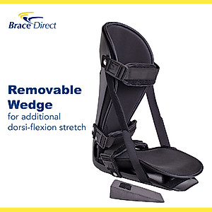 Brace Align Adjustable Night Splint for Plantar Fasciitis, Achilles Tendinitis, Heel Pain, Heel Spur and Drop Foot​ for Right or Left Foot, Men and Women from PDAC L4396, L4397