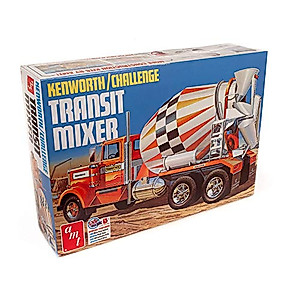 Round 2 Unknown AMT Kenworth/Challenge Transit Cement Mixer 1:25 Scale Model Kit (AMT1215)
