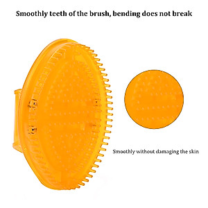 Meridians Massage Brush, Whole Body Relaxation Massage Comb Essential Oil Brush Body Scrubber Bath Body Brushes SPA Massager Device Health Care Washing Hair Scalp Shower (#2)