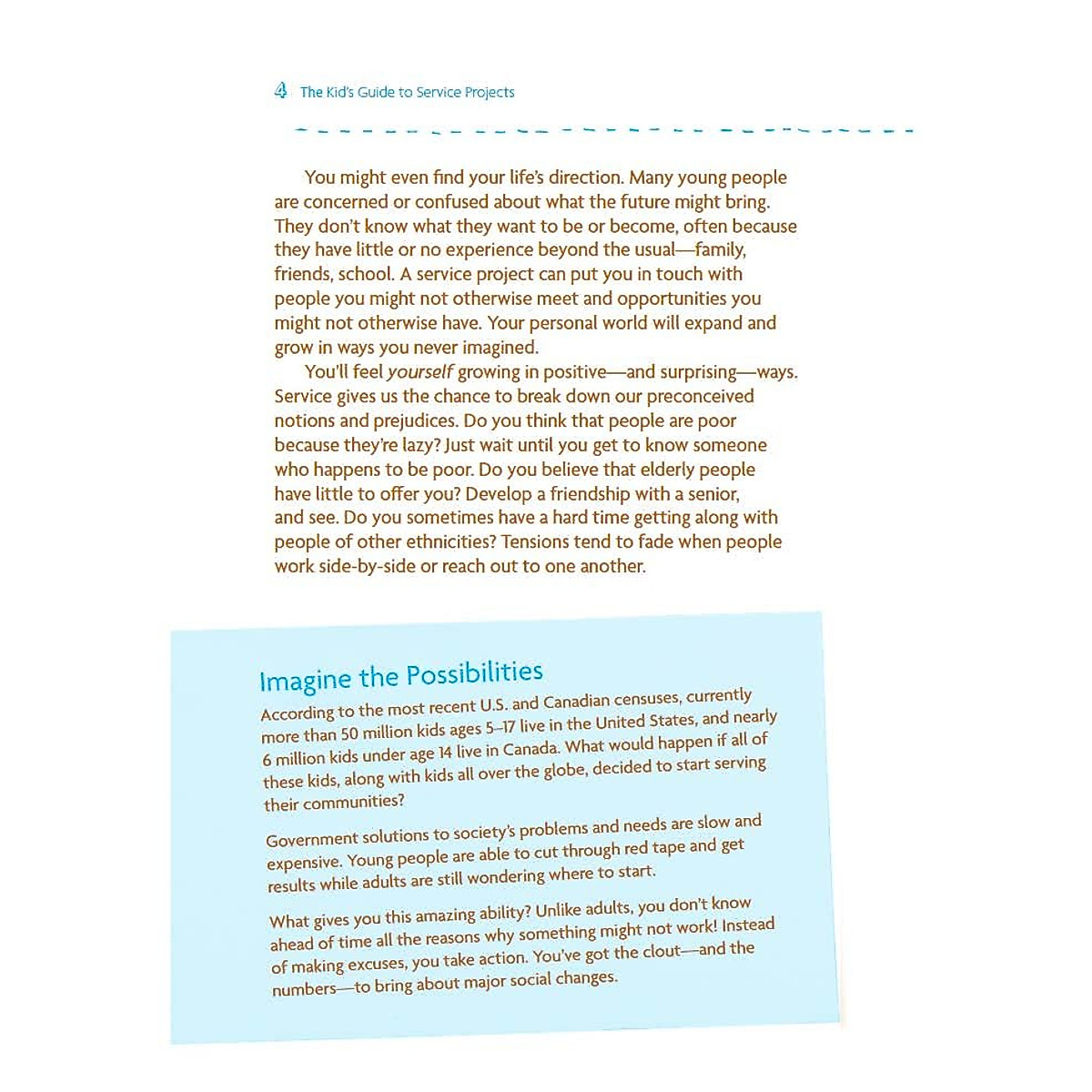 The Kid's Guide to Service Projects: Over 500 Service Ideas for Young People Who Want to Make a Difference