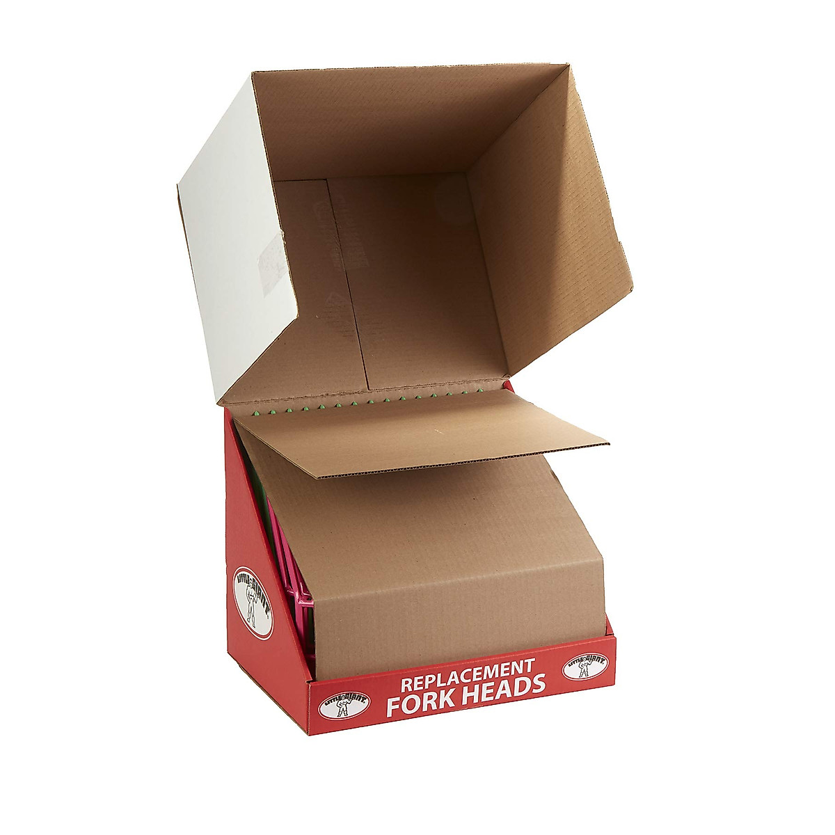 Little Giant DuraFork Pitch Fork Replacement Heads (Multipack) Durable Polycarbonate Stable Fork Head with Angled Tines (2 Hot Pink Heads, 2 Lime Green Heads) (Item No. PDF103DISP)