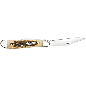 Case XX WR Pocket Knife Amber Bone Peanut Item #045 - (6220 SS) - Length Closed: 2 7/8 Inches