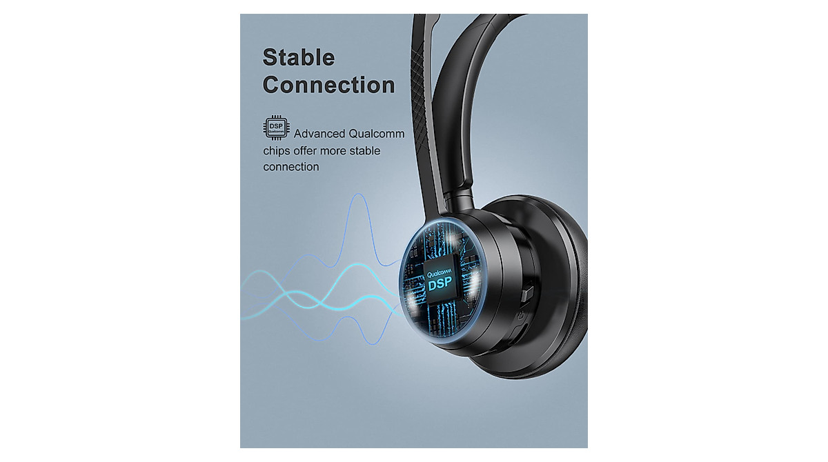 Link Dream Trucker Bluetooth Headset - 20H Talktime & Noise Cancelling