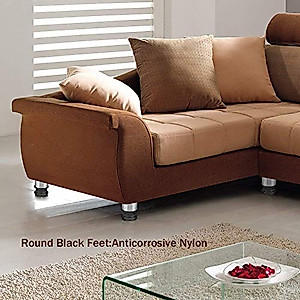 JIAKAI Pack of 4 Furniture Cabinet Adjustable Stainless Steel Round Kitchen Feet，Furniture Leg for DIY Furniture, Sofa Table Cabinets Shelves 50 x 50mm