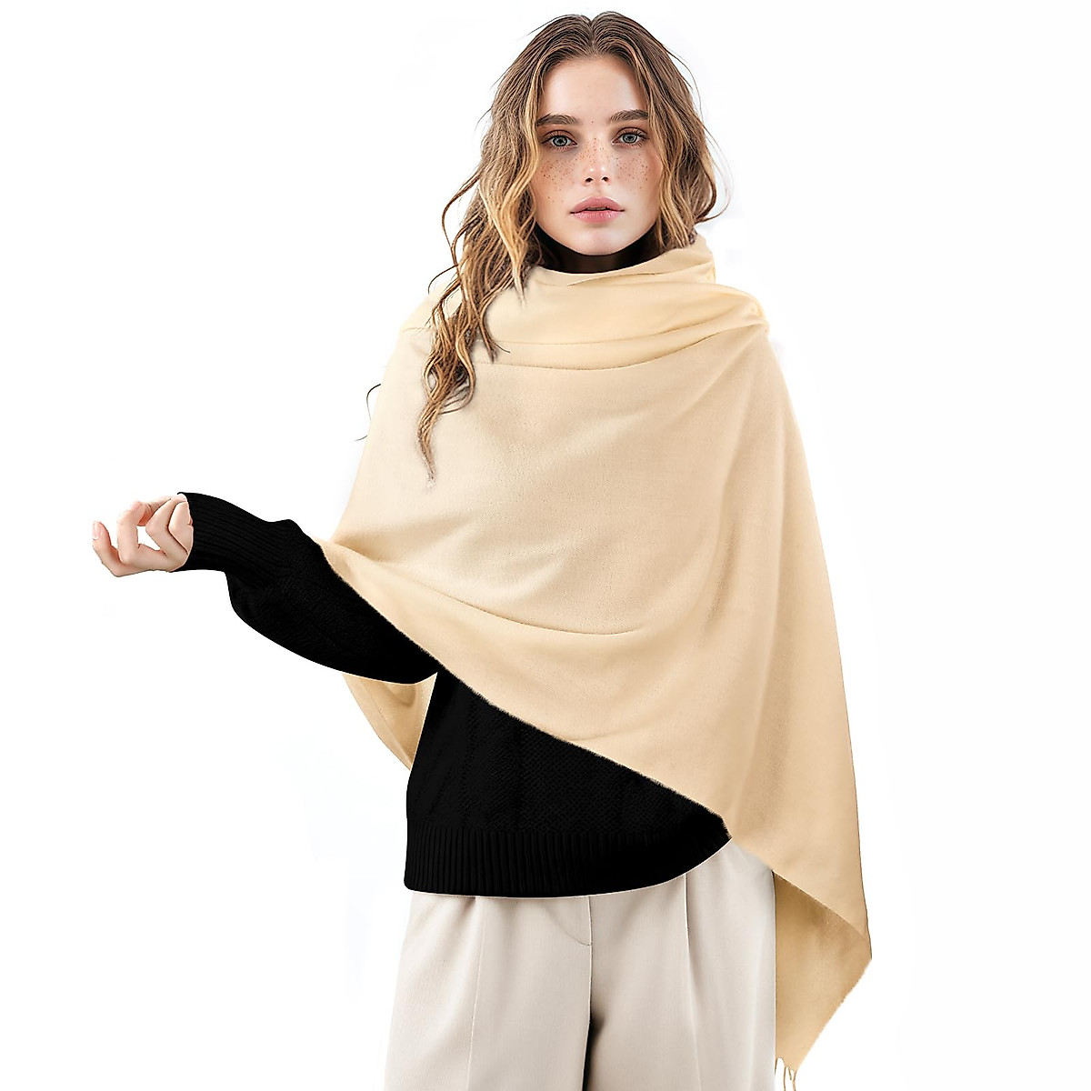 Premillow Scarfs for Women, Women's Scarves & Wraps, Classic Pashmina Shawls and Wraps, Cashmere Feel Scarfs for Women, Long Blanket Scarf