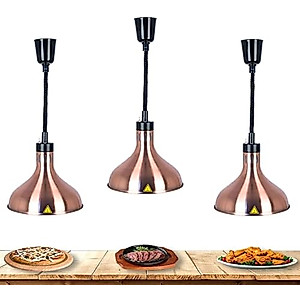 Food Heating Lamp Food Warming Lamp Food Heat Lamp Retractable Food Warmer Lamp Food Heating Hang Light Commercial Hotel Kitchen Restaurant Supplies,