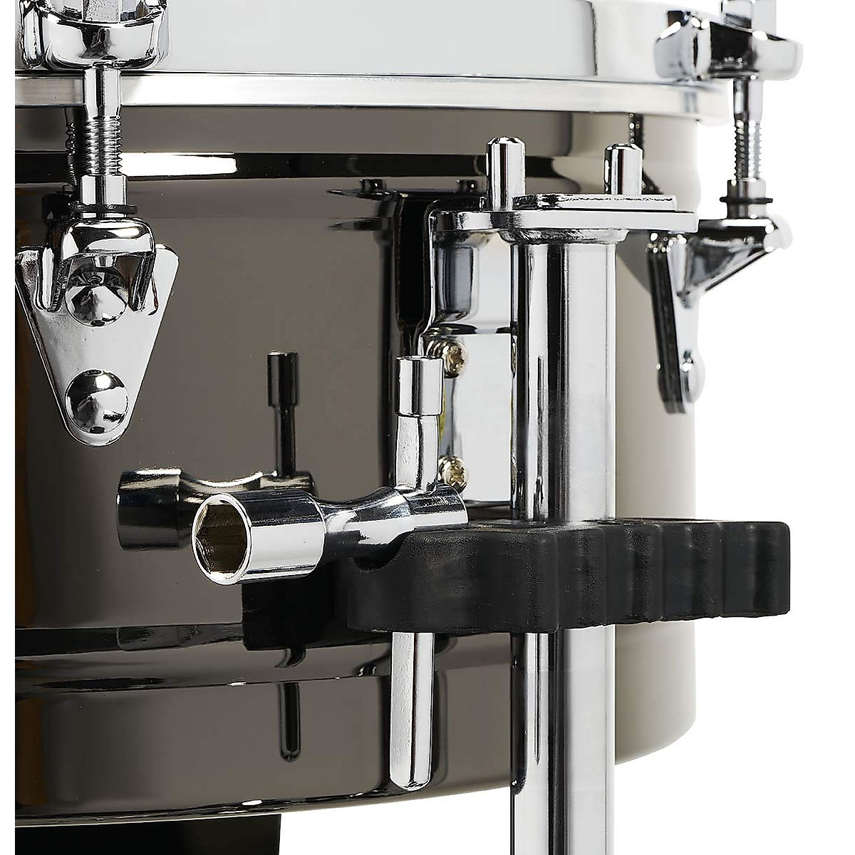 Latin Percussion Karl Perazzo Top-Tuning Timbales (LP1415-KP) Black Nickel